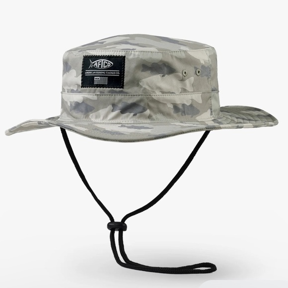 AFTCO | Accessories | Aftco Green Camo Packable Fishing Hat | Poshmark